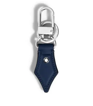 Montblanc Calfskin Nib Keychain - Blue