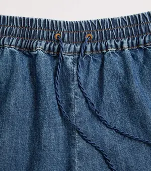 Valentino Garavani Denim Drawstring Shorts