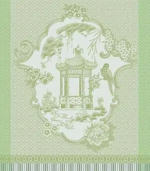 LE JACQUARD FRANÇAIS Cotton Promenade Impériale Tea Towel - Green