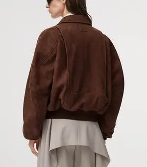 Loewe Leather-blend Bomber Jacket