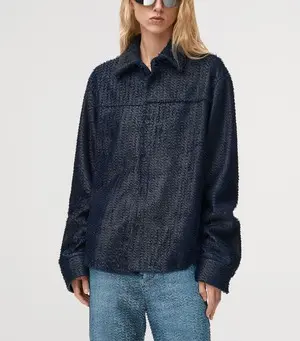 Loewe Lambskin Fringe Overshirt
