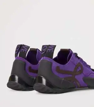 Loewe Grip Split Leather Sneakers - Purple
