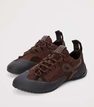 Loewe Split Leather Grip Sneakers - Brown