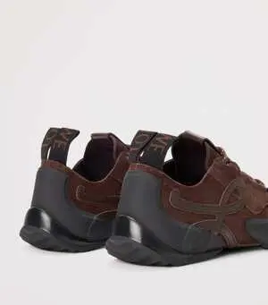 Loewe Split Leather Grip Sneakers - Brown