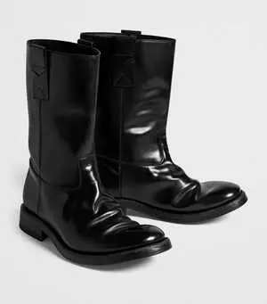 Bottega Veneta Leather Slip-on Mid-calf Boots