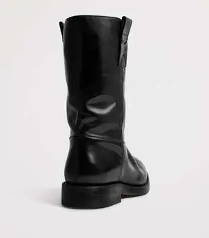 Bottega Veneta Leather Slip-on Mid-calf Boots