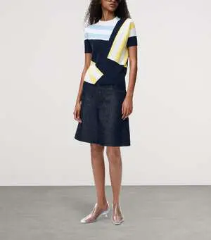 Loewe Leather Feather Bermuda Shorts