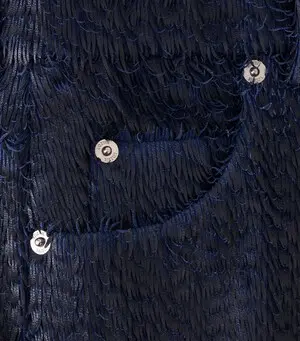 Loewe Leather Feather Bermuda Shorts