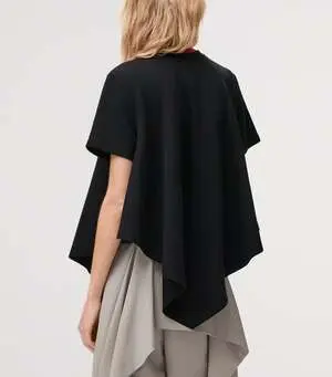 Loewe Cape-detail T-shirt - Black