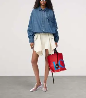 Loewe Drawstring-hem Denim Shirt
