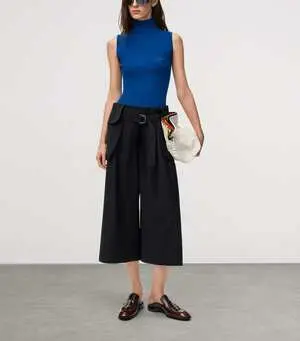 Loewe Sleeveless Rollneck Top - Blue