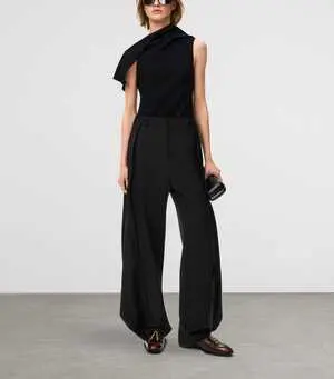 Loewe Wool-blend Pleated Trousers