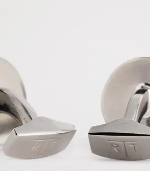 Tateossian Palladium-plated Trinity Cufflinks