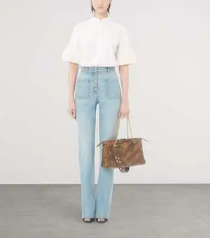 Valentino Garavani Cotton Organza-cuff Shirt