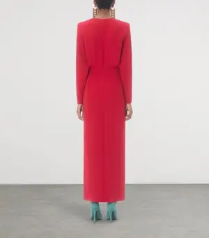 Valentino Garavani Silk Slit Midi Dress