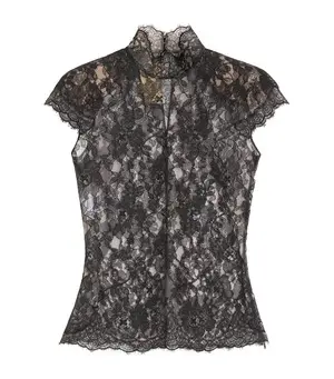 Valentino Garavani Lace High-neck Top