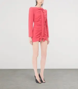 Valentino Garavani Virgin Wool Ruched Jacket - Red