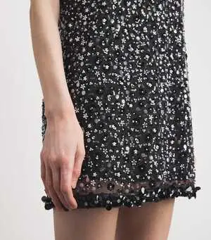 Maje Embellished Mini Sheath Dress