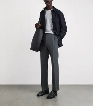 Brioni Wool Tailored Trousers - Grey