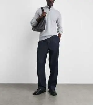 Brioni Cashmere-wool Half-zip Sweater