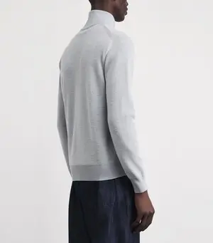 Brioni Cashmere-wool Half-zip Sweater