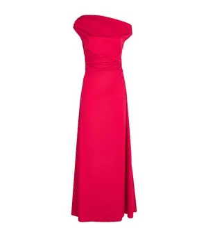 Staud Silk-blend Phare Maxi Dress