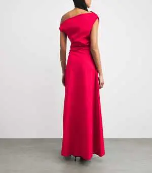 Staud Silk-blend Phare Maxi Dress