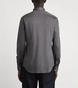 Corneliani Cotton Long-sleeve Shirt - Grey