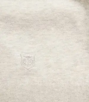 Corneliani Silk-cotton Short-sleeve Sweater - Grey