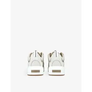 CLEENS Essential Suede And Mesh Trainers - Beige Oth