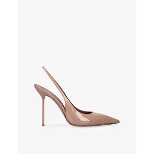 Paris Texas Lidia 105 Patent-leather Slingbacks - Blush