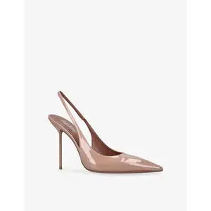 Paris Texas Lidia 105 Patent-leather Slingbacks - Blush