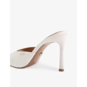 Carvela Isabella Heeled Faux-leather Mules - White