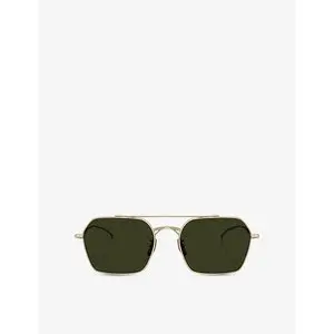 Oliver Spencer Ov1365st Square Sunglasses - Gold