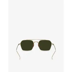 Oliver Spencer Ov1365st Square Sunglasses - Gold