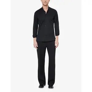 The Kooples Wide-leg Stretch Wool-blend Trousers
