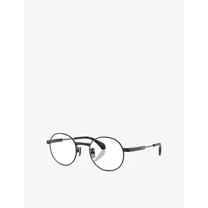 Moncler Round-frame Metal Optical Glasses - Black