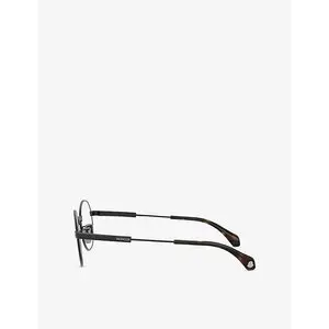 Moncler Round-frame Metal Optical Glasses