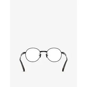 Moncler Round-frame Metal Optical Glasses