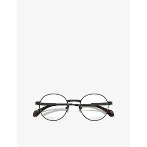 Moncler Round-frame Metal Optical Glasses