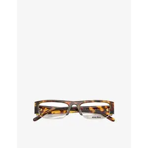 Miu Miu Rectangle-frame Acetate Optical Glasses