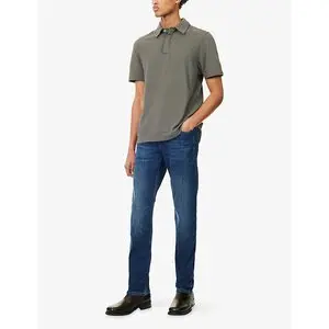 7 For All Mankind Regular-fit Short-sleeve Cotton Polo Shirt