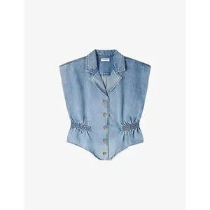 Women's Sleeveless Denim Tops
