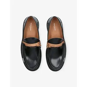 MAISON MARGIELA Décortiqué Leather Loafers - Black