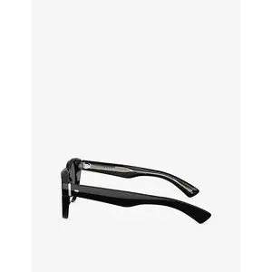 Oliver Spencer Acetate Round Frame Sunglasses - Black