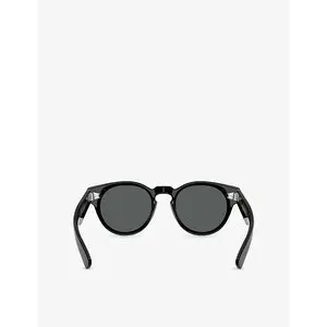 Oliver Spencer Acetate Round Frame Sunglasses - Black