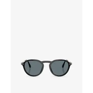 Persol Po3383s Round-frame Sunglasses - Black