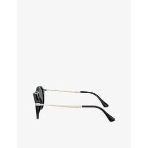 Persol Po3383s Round-frame Sunglasses - Black