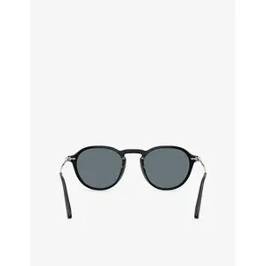 Persol Po3383s Round-frame Sunglasses - Black