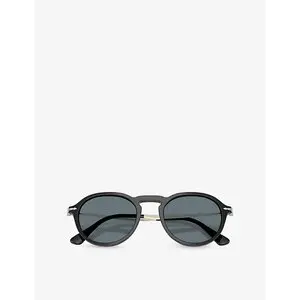 Persol Po3383s Round-frame Sunglasses - Black